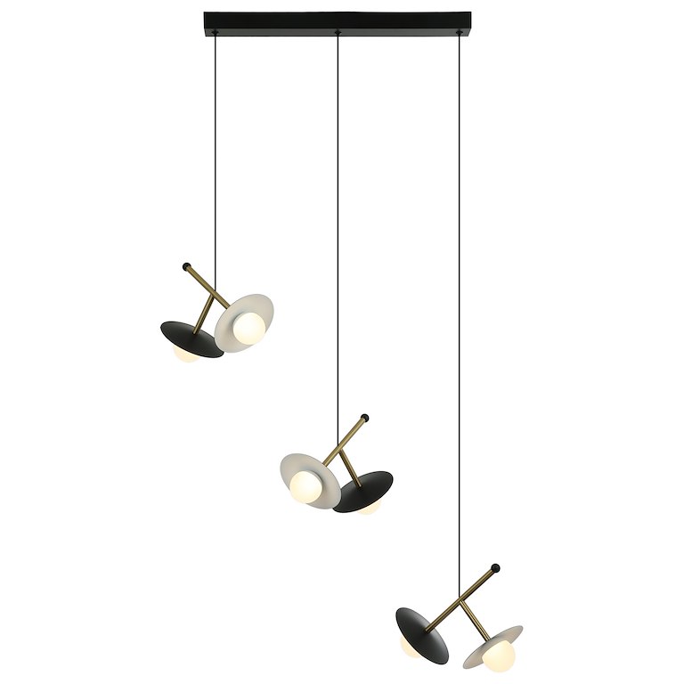 LED viseća lampa F2407-⁠18VL BK+SG