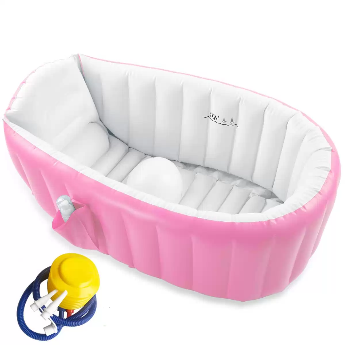 Kadica na naduvavanje za bebe – sklopiva PVC kadica