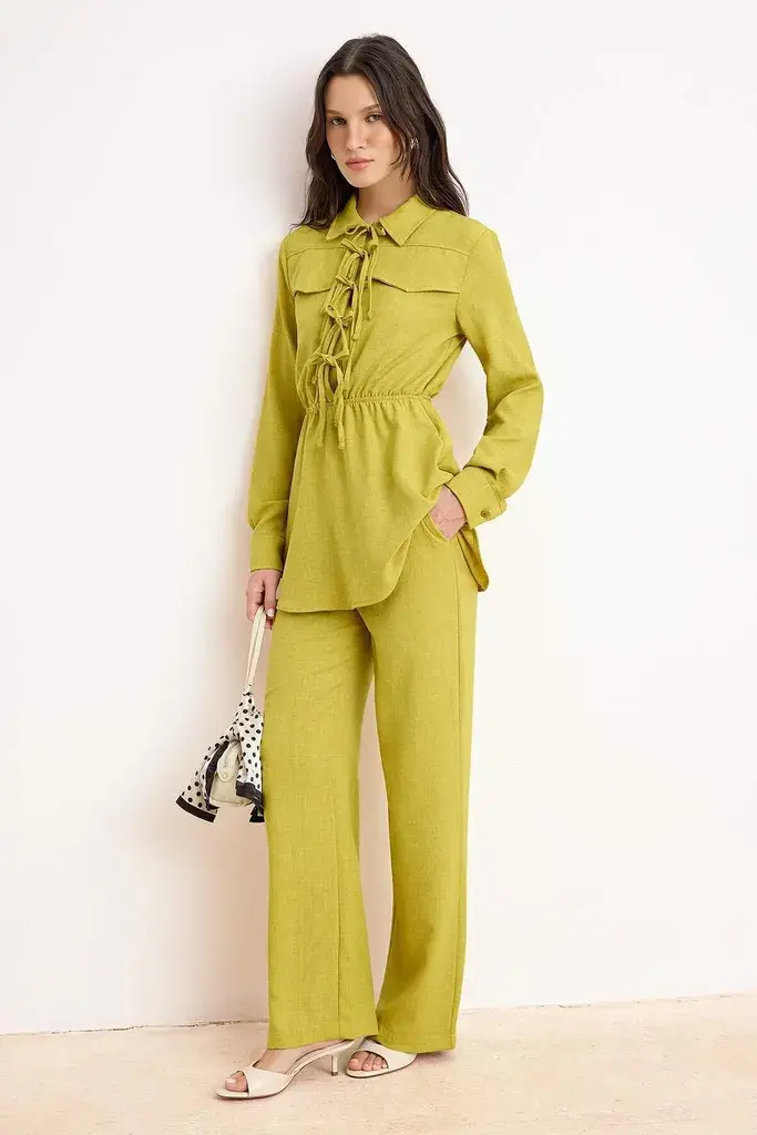 Trendyol Modest Ženski komplet Tctss26Us00032, Kaki