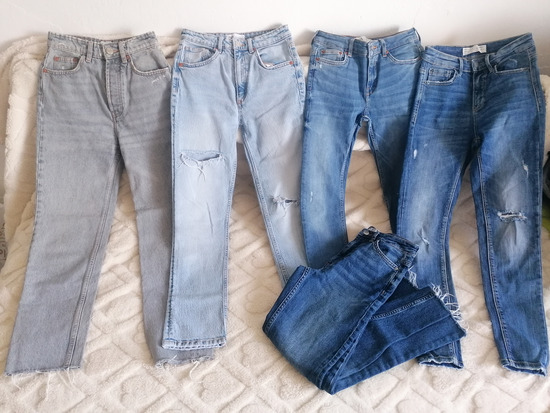 Farmerke xxs zara, stradivarius lot 2000