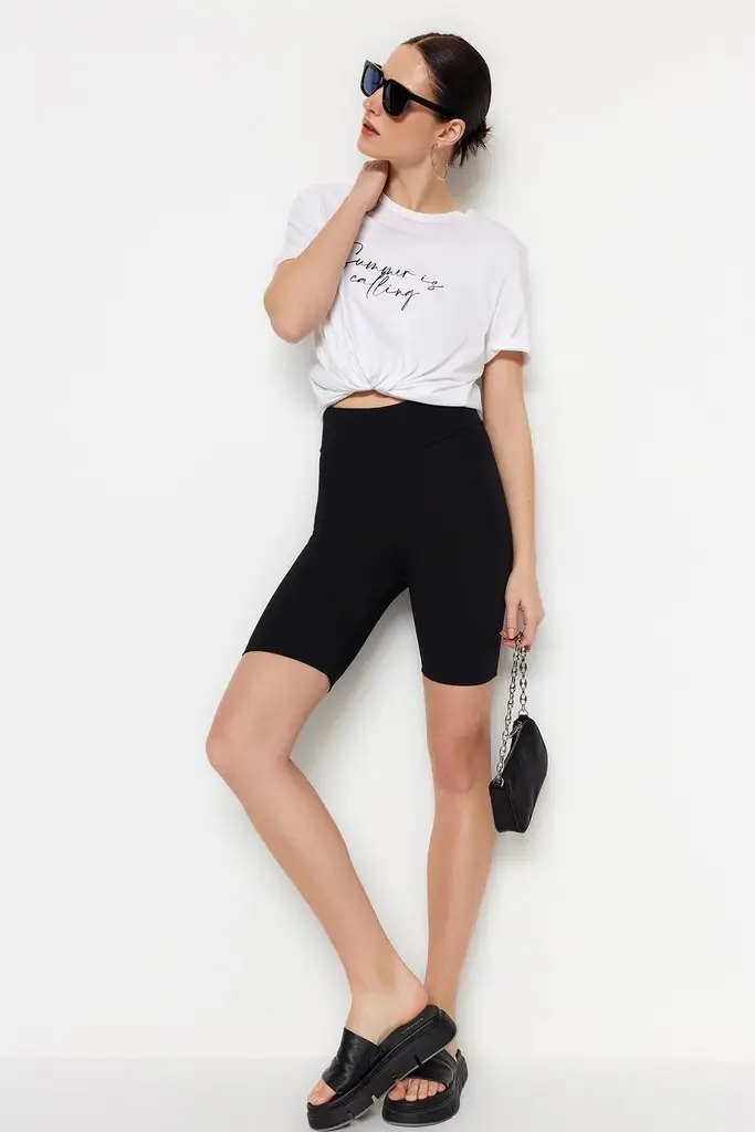 Trendyol Milla ženske pantalone Twoss23Ta00023, crna