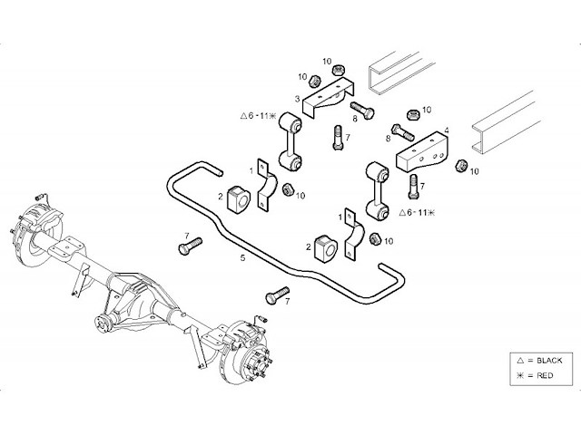 Iveco Daily Stabilizator Zadnji 99-07,NOVO