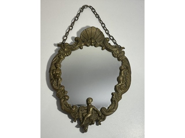 Stilsko zidno ogledalo od mesinga, Rococo