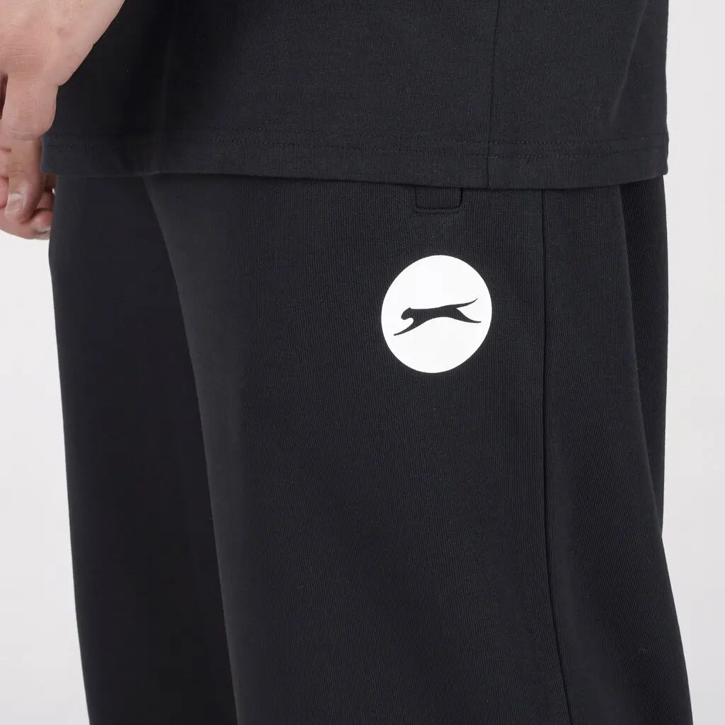 Slazenger Muški donji deo trenerke Classic open hem, Crni