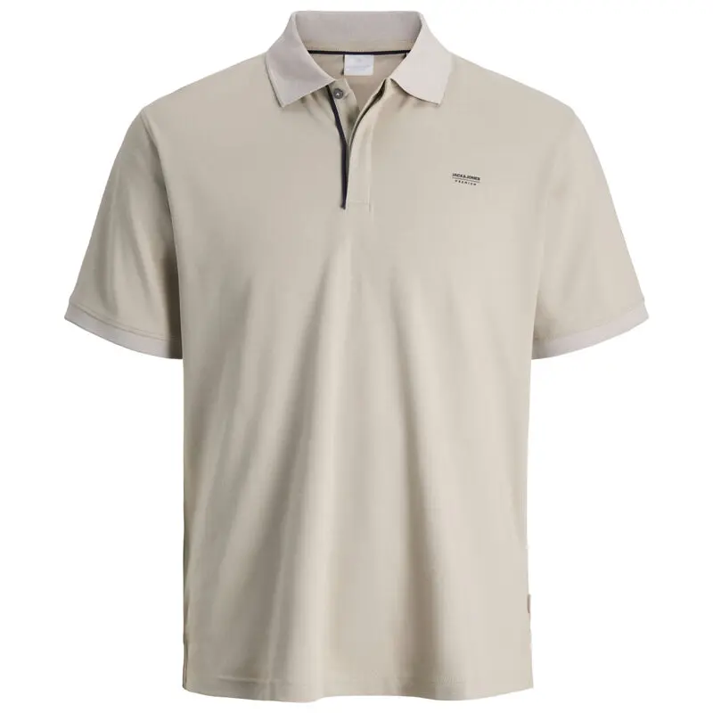 Jack&Jones Muška majica Theo Ss Polo Styd Ss25, Krem