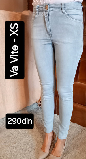 Va Vite ženske teksas farmerke sive XS/34