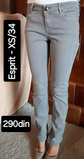 Esprit ženske farmerke sive XS/34