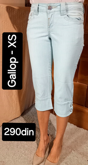 Gallop kapri pantalone teksas ženske XS