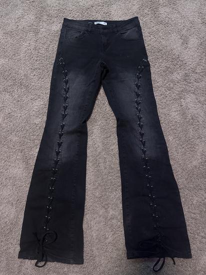 Alt Low rise Crne Flare Farmerice