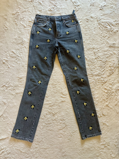 %%% ZARA crne slim farmerke - Veličina 38 (M)