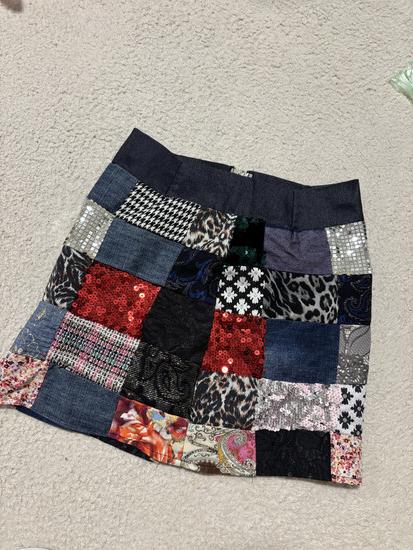 Patchwork mini suknja ✨