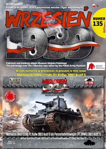 NEW! First to Fight PL135 German Light Tank Pz.Kpfw. 38(t) Ausf. G / Pz.BfWg 38(t) Ausf. G