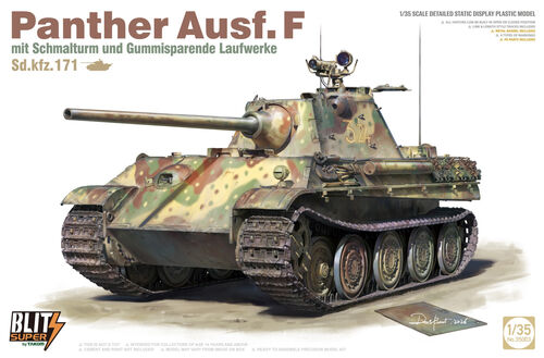 NEW! Takom 35003 Panther Ausf. F with Schmalturm and Gummisparende Laufwerke (Sd.kfz. 171)