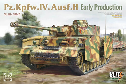 NEW! Takom 8019 Pz.Kpfw. IV Ausf. H - Early Production (Sd.Kfz.161/2)