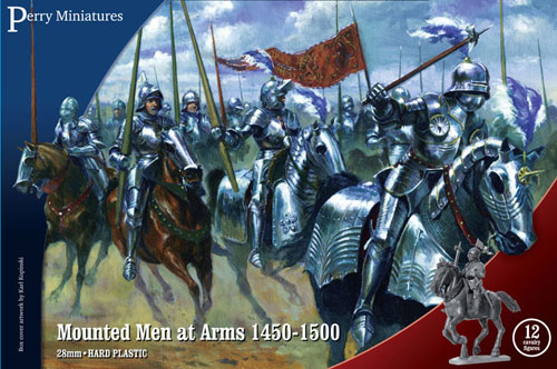 NEW! PERRY Miniatures WR40 Mounted Men at Arms 1450-1500 (12 Mounted Figures)