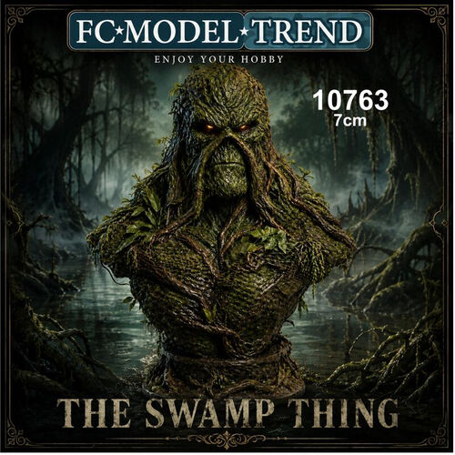 NEW! FC ModelTrend 10763 The Swamp Thing 7cm Bust (3D-Printed)