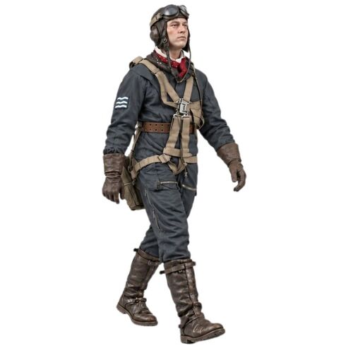 NEW! 3d Scale Model Universe 16F078 German WWII Fighter Pilot in a Channel Flight Suit - Walking (1 Figure / 3D-Printed)