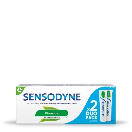 Sensodyne Pasta Duo Pack Fluoride, 2X75 ml