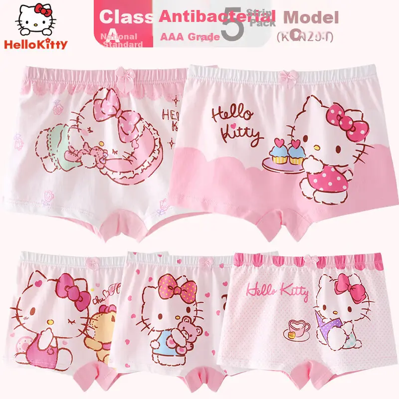 Hello Kitty Set gaćica za devojčice, 5 komada, Roze