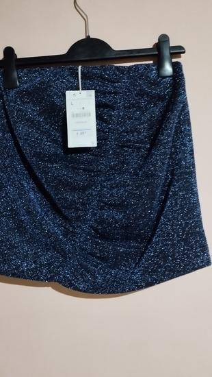 Ruched mini suknja,gliter- Zara