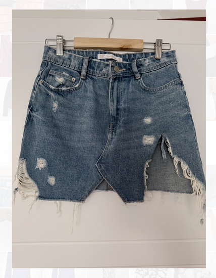 SNIZENJE%Zara teksas suknjica XS-S