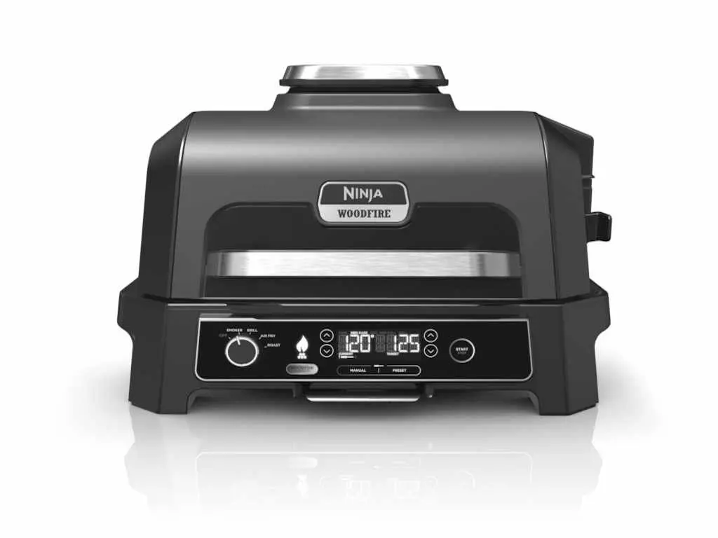 Ninja Električni roštilj i pušnica OG850EU Woodfire Pro XL, 1700 W, Crno-siva