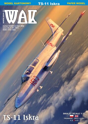NEW! WAK 05-2026 PZL TS-11 bis DF Iskra - polski samolot szkolny z 2004 roku