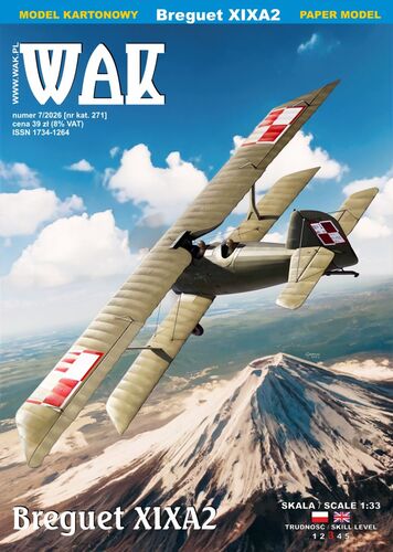 NEW! WAK 07-2026 Breguet XIXA2 - lot Warszawa - Tokio - Warszawa w 1926 roku