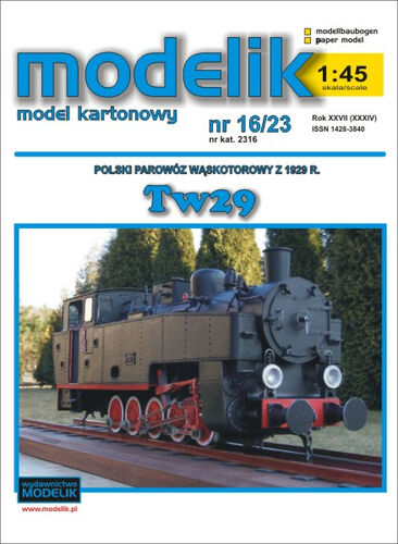 Modelik 16_23 Tw29 - Polski Parowóz Wąskotorowy Z 1929r.