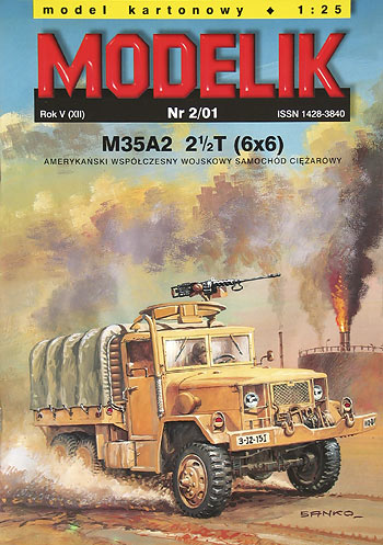 Modelik 02_01 M35A2 2(1/2)T(6x6) AMERICAN CONTEMPORARY ARMY TRUCK