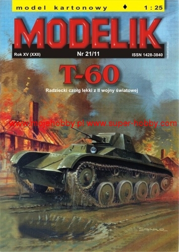 Modelik 21_11 T-60 - radziecki czołg lekki z II wojny światowej