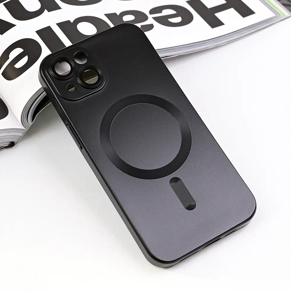 Maska za telefon iPhone 14 CHROME, Magsafe, Crna