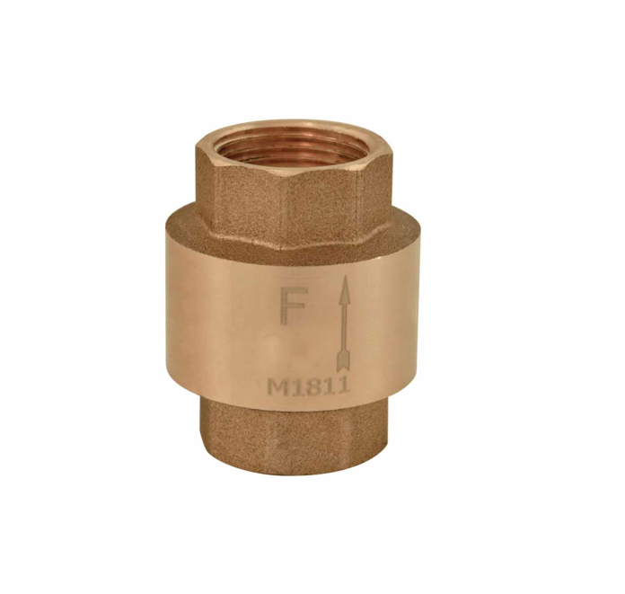 Vertikalni nepovratni ventil 1/2" DN15 mesingani FERRO ZZ1 PN10