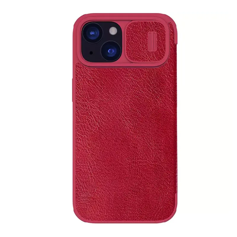 Maska na preklop Nillkin Qin Pro za iPhone 15 Plus crvena