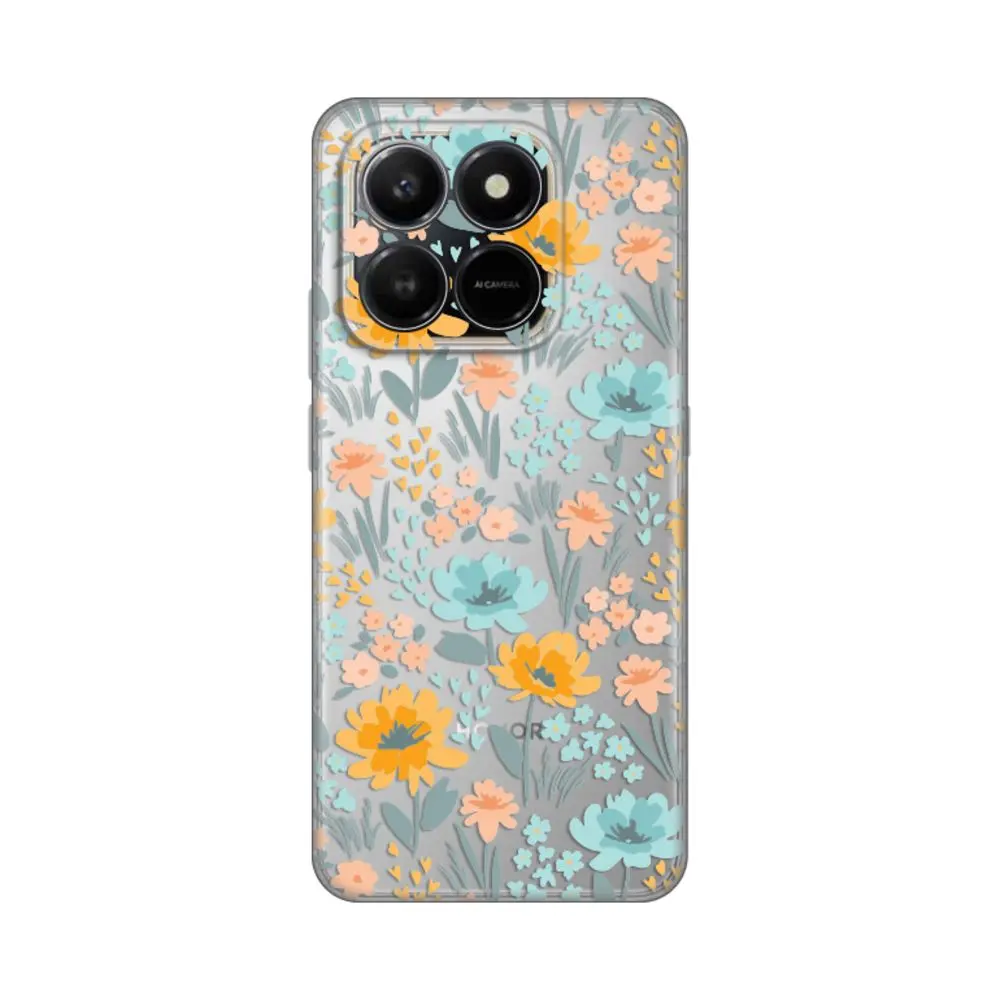 Silikonska maska za Honor X7d 4G/400 Smart 5G, Lovely Flowers