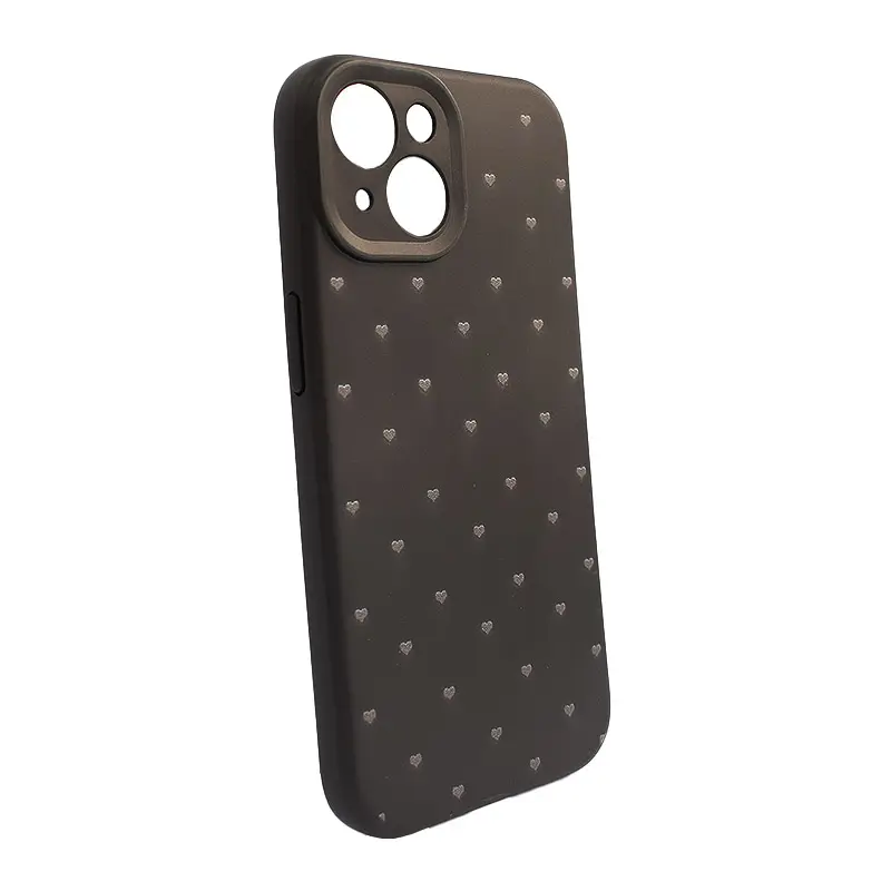 Maska za iPhone 15 Cute Heart crna