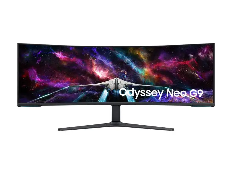 SAMSUNG Monitor Odyssey LS57CG952NUXEN, Dual UHD, 240Hz, USB, AMD FreeSync Premium Pro Curved, Beli