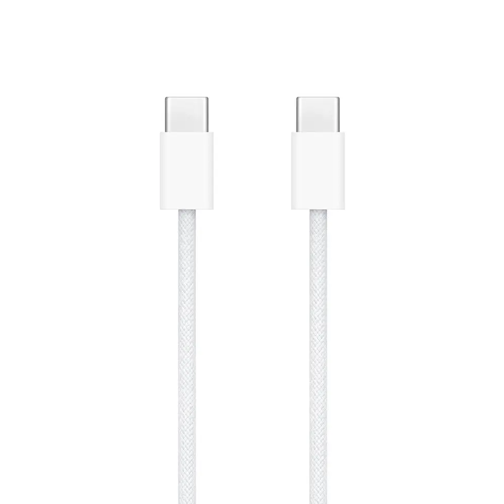 USB kabl, Tip-C na Tip-C, 60 W, 1 m, Beli