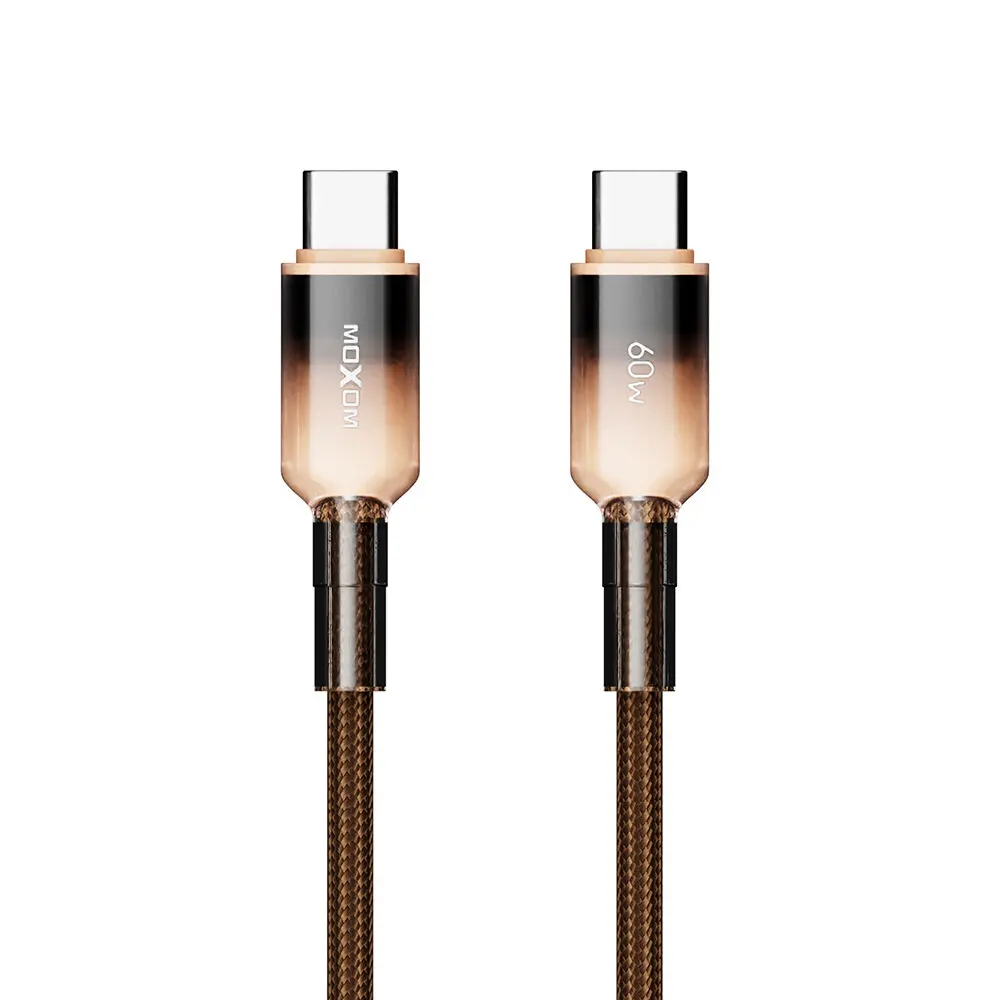 Moxom USB kabl MX-CB309, Tip-C na Tip-C, 1 m, Braon
