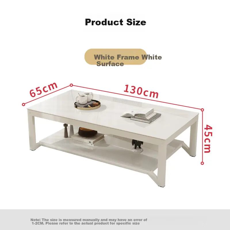 Fanshe Klub sto, 130x65x45cm cm, Beli