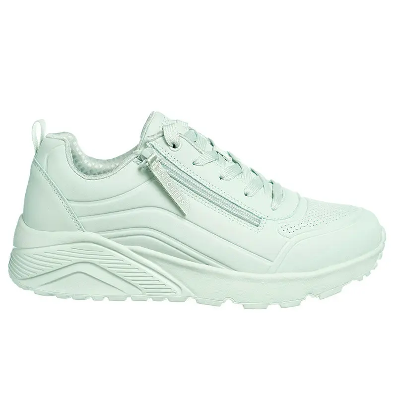 Skechers Patike za devojčice Uno Lite-Easy Zip, 310387L-SAGE, Svetlozelene