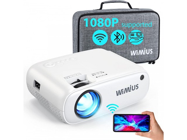 WiMiUS W2 Mini LED Video Projektor Full HD WiFi