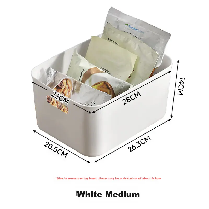 Baicaoyuan Kutija za odlaganje, 8.6 L, 28x22x14cm, Bela