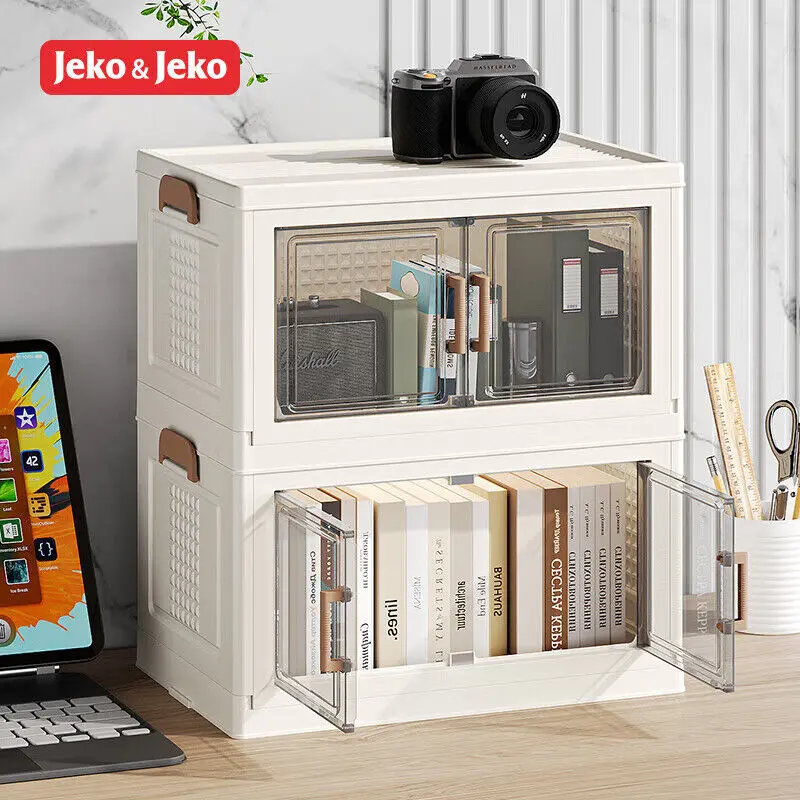 Jeko&Jeko Set kutija za odlaganje, 2 nivoa, 31.6x29x20cm, Beli