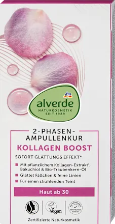 alverde NATURKOSMETIK
Ampule za lice Kollagen Boost (7 × 2 ml), 7 kom