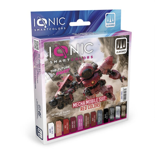 NEW! AMMO of Mig Jimenez IONIC-0455 Mecha Mobile Suit: Red Colors Set