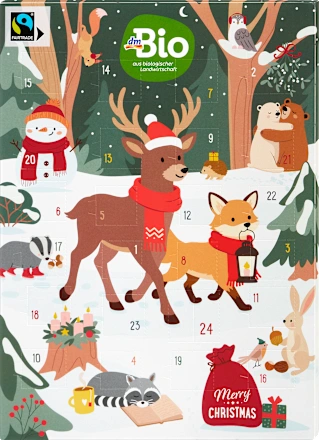 dmBio
Advent kalendar mlečna čokolada u obliku 24 božićna motiva 2026, 1 kom