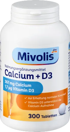 Mivolis
Kalcijum + D3 tablete, 300 Tableta
Dodatak ishrani