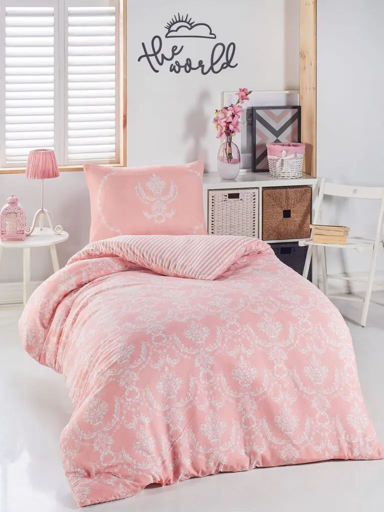 L'essentiel Maison Set Single posteljine Pure, 140x200cm, Roze