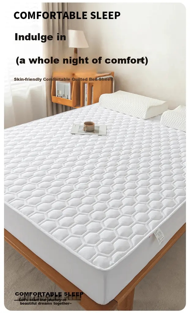 Miniso Vodootporni čaršav sa lastišem, 150x200cm, Beli